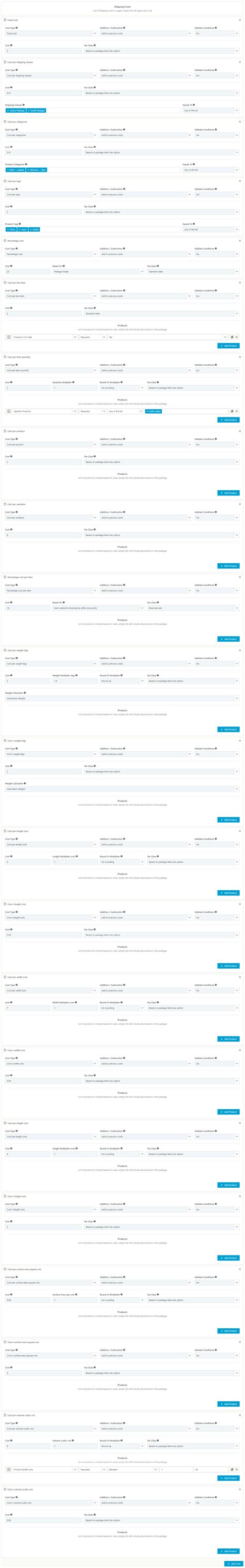 Table Rate Shipping For Woocommerce Table Rate Shipping Weight Based