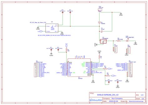 Shield Esp8266 201 V2 Platform For Creating And Sharing Projects Oshwlab