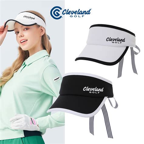 클리브랜드 골프웨어 클리브랜드골프 컬러파이핑 고높은 여성 썬캡 바이저골프모자cgwcp32586