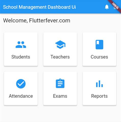 A Simple School Management Screens Ui Copy And Run Learn