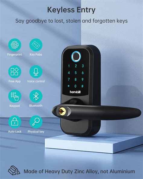 Buy Smart Lockhornbill Keyless Entry Door Lock With Handle
