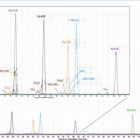 Lc Msms Data For Seven Ges And 24 Mcpdes Using The Chromatographic