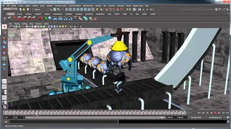Animating An Assembly Line Part 2 Keyframe Animation And Constraints
