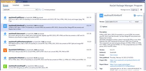 How To Use HTML To RTF Net Library Under Windows