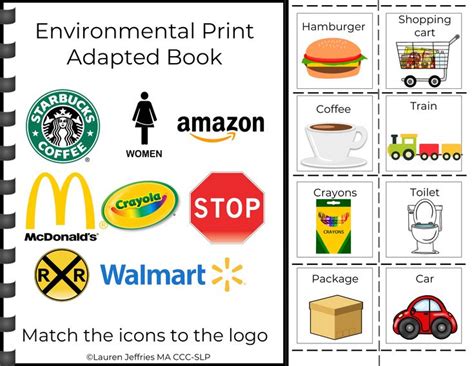 Environmental Print Adapted Book 1