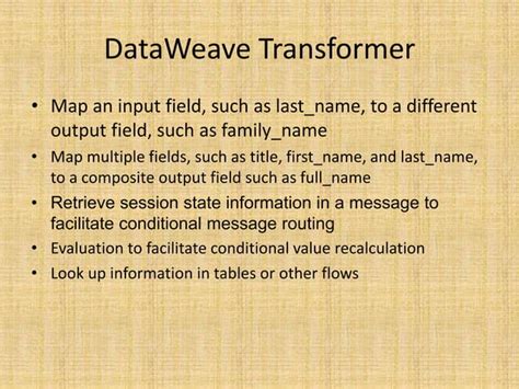 mule transformers pptx programming languages computing
