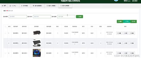 计算机毕业设计ssm电脑配件仓储后台管理系统【附源码数据库】 备件库管理数据库 csdn博客