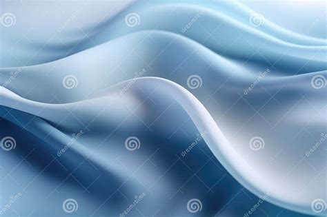 Abstract Blue Wavy Background Soft Lines Stock Illustration Illustration Of Generative Soft