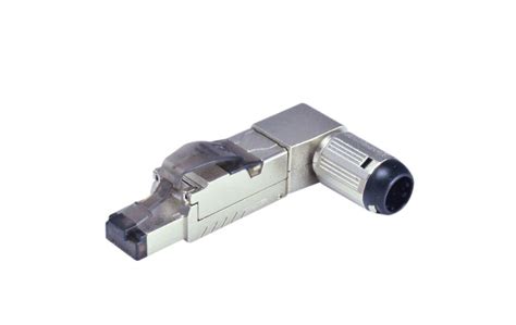 Shielded Die Cast Angled Field Terminable Plug Hci