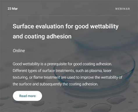 Biolin Scientific Webinar Surface Evaluation For Good Wettability And