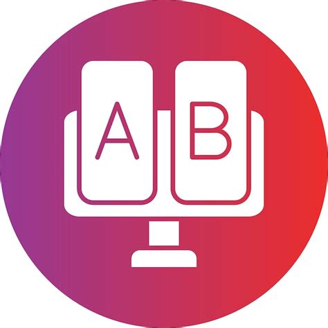 Premium Vector Vector Design Ab Testing Icon Style