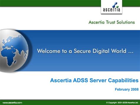 Ascertia Adss Server Capabilities Ppt