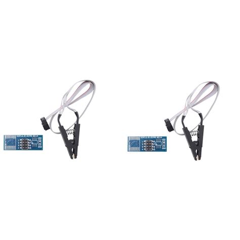 2X SOIC8 SOP8 Flash Chip IC Test Clips Socket Adapter Programmer BIOS 24 25 93 Walmart Com
