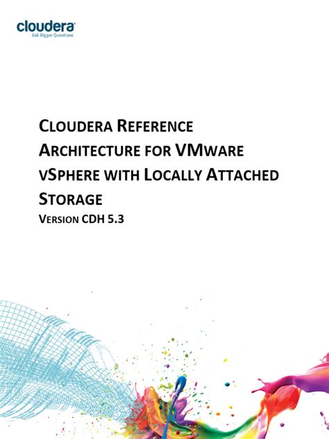 Cloudera Ref Arch Vmware Local Storage Pdf Apache Hadoop Computer