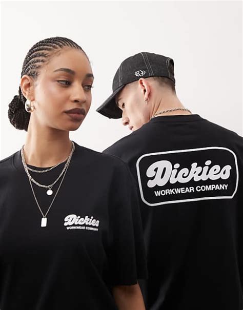 Dickies Lewistown Back Print Logo T Shirt In Black Asos
