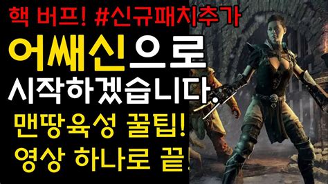핵 버프 신규패치내용포함 암살자로 시작하겠습니다 맨땅육성 꿀팁 영상 하나로 끝 디아블로2레저렉션