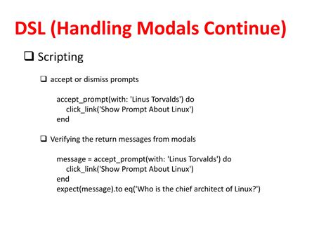 Capybara And Cucumber With Dsl Using Ruby Ppt