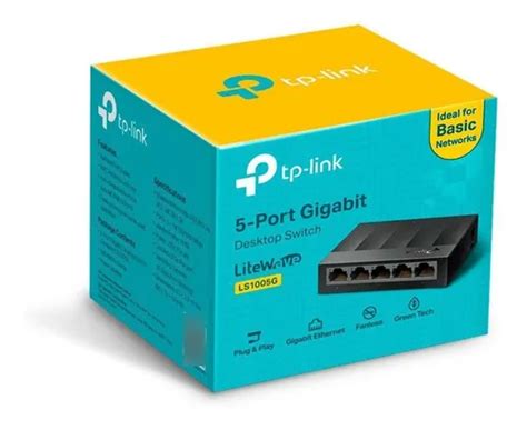 Switch Tp Link Ls1005g 5 Portas Gigabit 10 100 1000 Frete Grátis
