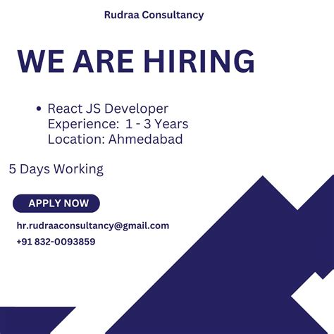 Hiring Reactjsdeveloper Hiringalert Hiringalert Hiringimmediately