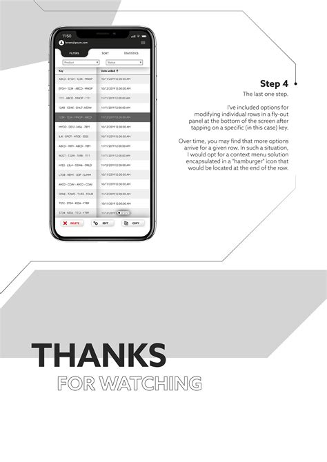 UX UI Table Redesign Behance
