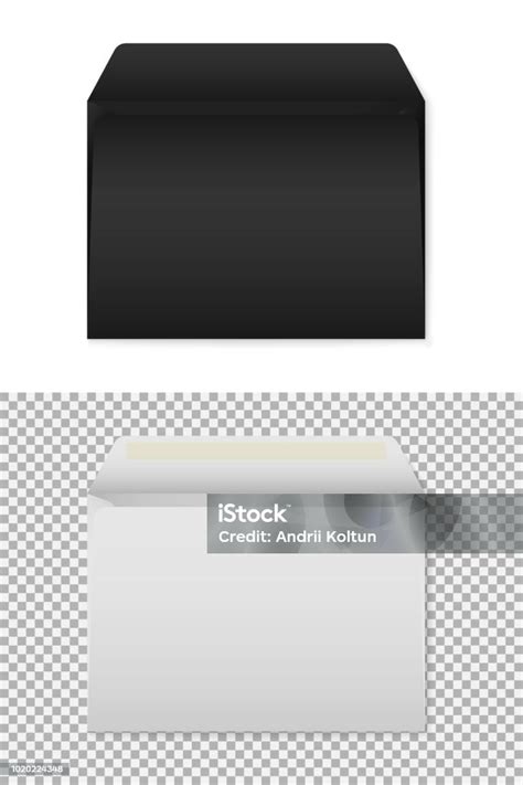 흑인과 백인 C6 종이 빈 봉투 흰색 배경에 고립의 벡터 모형 수평 우표 덮개를 열 서식 파일 기업 아이덴티티 디자인을 위한