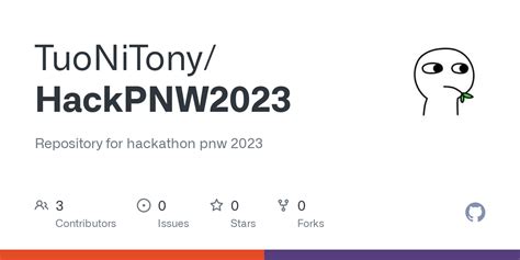 GitHub TuoNiTony HackPNW2023 Repository For Hackathon Pnw 2023