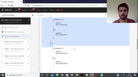Leetcode June Challenge Two City Scheduling Day 3 Youtube