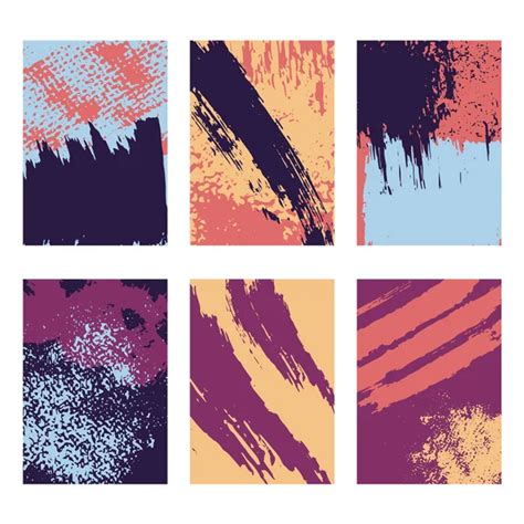 Backgrounds Text Abstract Drawing Vector Set Backgrounds Design Postcards Posters Stock Vector