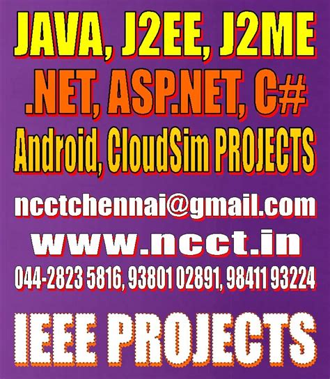 Final Year Projects Ieee Projects Ieee Projects 2013