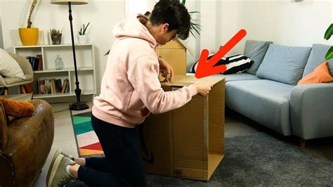 골판지 상자 2개와 거실에서 씨름을 하자 어른도 아이도 재미있는 굉장한 아이디어 Youtube