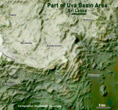 Shyamantha Subasinghe On Linkedin 【geography Geovisualization】part Of Uva Basin Topography