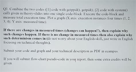 Solved Measure Total Execution Time And Plot A Graph