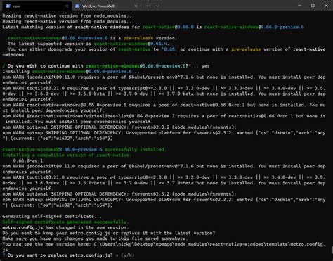 Garbled Output Using `react Native Windows Init` With Npm · Issue 8800