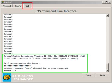 Cómo recuperar la contraseña de un router con Packet Tracer