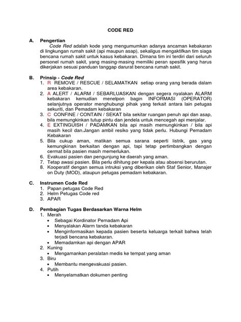 Panduan Code Red Pdf