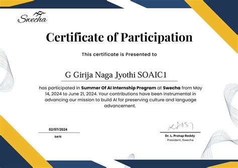 Jyothi Garaga On Linkedin Ai Internship Swecha Summerofai Artificialintelligence