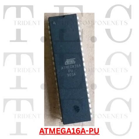 Atmega16a Pu Microchip Original At Trident Electro Components At ₹ 155