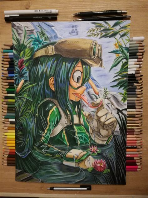 Drawing Of Tsuyu Asui R Drawing