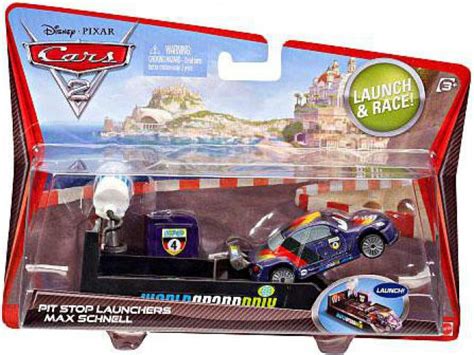 Disney Pixar Cars Cars 2 Pit Stop Launchers Max Schnell 155 Diecast Car