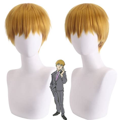 Mob Psycho 100 Arataka Reigen Wig Arataka Reigen Cosplay Costume Wig