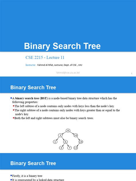 Binary Search Tree Pdf Algorithms And Data Structures Computer