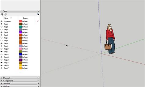 view all tags in one click pro sketchup community