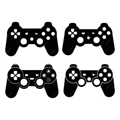 Game Controller Black Silhouette Trendy Silhouette Of Video Game