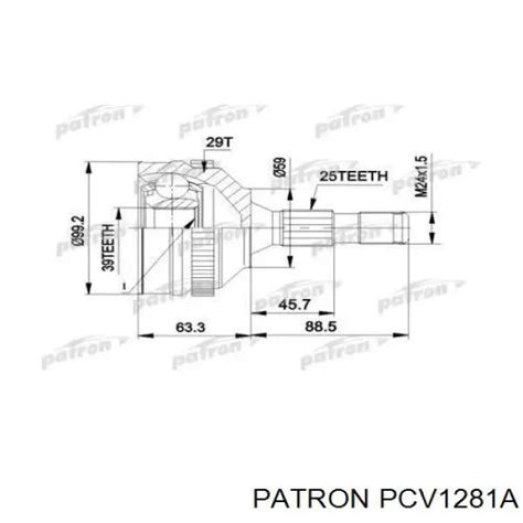 BGA CV1408A BGA шрус наружный передний