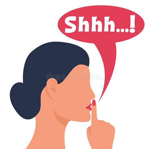 Shush Clip Art 430 Shhh Clipart Stock Illustrations Royalty Free