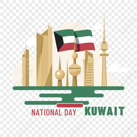쿠웨이트 국경일 황금 평면 바람 도시 건물 일러스트 및 국기시티인사말 Png 일러스트 무료 다운로드 Lovepik