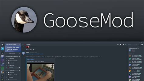 how to install goosemod modded discord client youtube