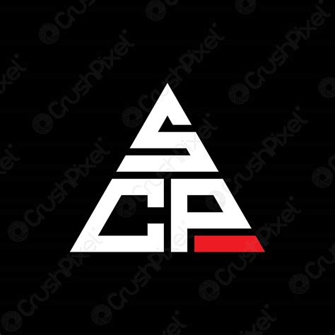 Scp Triangle Letter Logo Design With Triangle Shape Scp Triangle Stock Vector 6192795