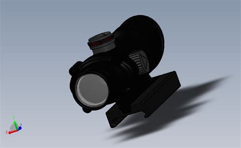 瞄准镜 Solidworks 2017 模型图纸下载 懒石网