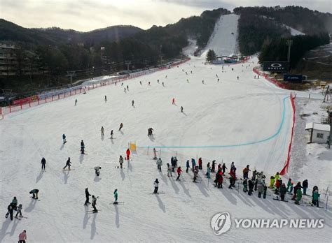 겨울 즐기는 스키어들 연합뉴스